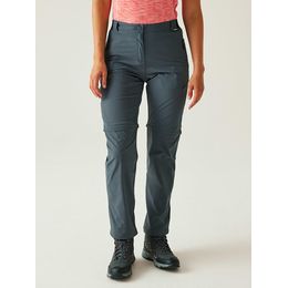 Regatta Zippoff-Funktionshose "Travel II" in Anthrazit - 60% | Gr&ouml;&szlig;e 38 | Damen-sporthosen