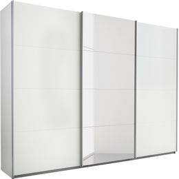 Kleiderschrank OTTO HOME "Mehrzweckschrank Aktenschrank M&ouml;bel Mietswohnung Schlafzimmer DOBENE", wei&szlig; (alpinwei&szlig;), B:270cm H:210cm T:62cm, Holzwerkstoff, Schr&auml;nke, Kleiderschrank, mit gro&szlig;en Spiegelelementen, inkl. Schubladeneinsatz MADE IN GERMANY