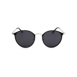 Lee Cooper Damen-Sonnenbrille in Schwarz/ Silber - 56% | Gr&ouml;&szlig;e 52 | Damen-brillen