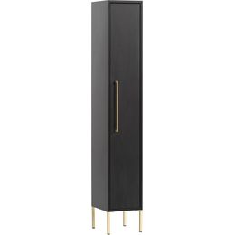 Midischrank Schildmeyer "Sarah", schwarz, B:32,7cm H:160,1cm T:160,1cm, FSC-zertifizierter Holzwerkstoff, Schr&auml;nke, Midischrank, Solide Verarbeitung - Dieses Produkt ist in Deutschland gefertigt