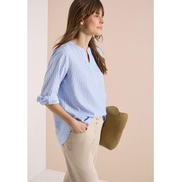 Cecil Bluse in Hellblau/ Wei&szlig; - 40% | Gr&ouml;&szlig;e XL | Damen-blusen
