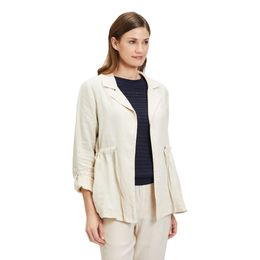 Cartoon Leinen-&Uuml;bergangsjacke in Creme - 72% | Gr&ouml;&szlig;e 42 | Damenjacken