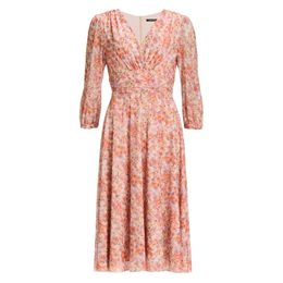 Swing Kleid in Orange/ Bunt - 71% | Gr&ouml;&szlig;e 42 | Damen-kleider