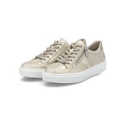 Rieker Leder-Sneakers in Gold - 52% | Gr&ouml;&szlig;e 40 | Damen-sneakers