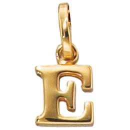 Buchstabenanh&auml;nger Jobo "Anh&auml;nger Buchstabe", gold (gelbgold 333), Schmuckanh&auml;nger, Damen, E, Gelbgold 333, 333 Gold