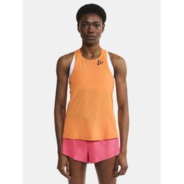 Craft Lauftop "PRO Hypervent" in Orange - 44% | Gr&ouml;&szlig;e L | Damen-outdoor-tops-shirts
