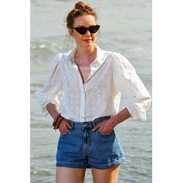 Trend Alacati Bluse in Wei&szlig; - 69% | Gr&ouml;&szlig;e L | Damen-blusen