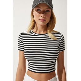 Happiness Istanbul Shirt in Schwarz/ Wei&szlig; - 46% | Gr&ouml;&szlig;e 36 | Damen-tops