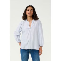 Kaffe Bluse "Milena" in Hellblau/ Wei&szlig; - 78% | Gr&ouml;&szlig;e 38 | Damen-blusen