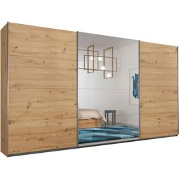 Kleiderschrank OTTO HOME "Mehrzweckschrank Aktenschrank M&ouml;bel Mietswohnung Schlafzimmer CORTONA", braun (eiche artisan), B:360cm H:210cm T:62cm, Holzwerkstoff, Schr&auml;nke, Kleiderschrank, in 3 Ausstattungen BASIC/CLASSIC/PREMIUM (SOFT-CLOSE) MADE IN GERMANY