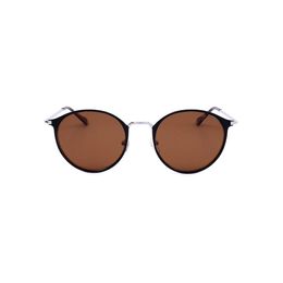 Lee Cooper Damen-Sonnenbrille in Hellbraun/ Schwarz/ Silber - 51% | Gr&ouml;&szlig;e 52 | Damen-brillen