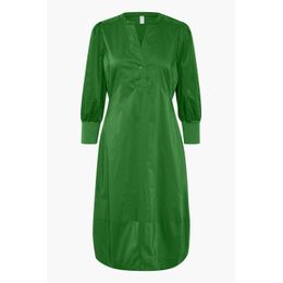 Midikleid Culture "Freizeitkleid CUANTOINETT", Damen, Gr. L, N-Gr, gr&uuml;n (jolly gr&uuml;n), Obermaterial: 65% Baumwolle CO. 33% Polyester PES. 2% Elasthan EL., Kleider Midikleid