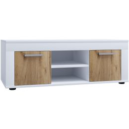 Wohnzimmertisch Vcm "Holz TV Lowboard M&ouml;bel Fernsehschrank Usilo L", braun (wei&szlig;, honig, eiche), B:102cm T:45cm, Regale, TV-Sideboard
