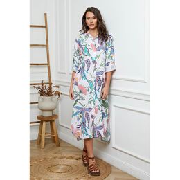 Fleur de Lin Leinen-Kleid "Batifola" in Wei&szlig; - 79% | Gr&ouml;&szlig;e S | Damen-kleider