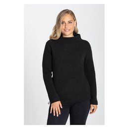 super.natural Fleecepullover "Compound" in Schwarz - 69% | Gr&ouml;&szlig;e XL | Damenpullover
