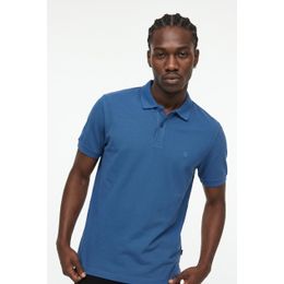 Jack & Jones Poloshirt JACK & JONES "JPRBLAWESTON SS POLO", Herren, Gr. L, d&eacute;ja vu blau detail:solid, Jersey, Obermaterial: 100% Baumwolle, unifarben, regular fit normal, ohne Ausschnitt, angesetztes B&uuml;ndchen, Shirts, mit Stickerei