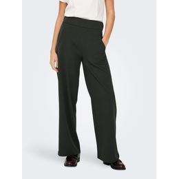 Jacqueline de Yong Schlupfhose JDY "JDYLOUISVILLE CATIA WIDE PANT JRS NOOS", Damen, Gr. S (36), L&auml;nge 32, grau (peat), Jersey, Obermaterial: 95% Polyester, 5% Elasthan, unifarben, relaxed fit lang, Hosen Schlupfhose, Materialmix