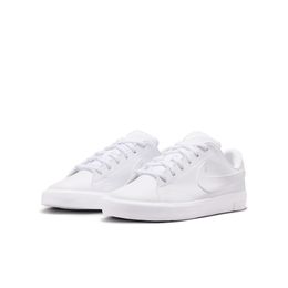 Sneaker Nike Sportswear "TENNIS ESSENTIAL (GS)", M&auml;dchen, Gr. 35,5, wei&szlig; (wei&szlig;, wei&szlig;, wei&szlig;), Synthetik, Textil, Schuhe Sneaker, F&uuml;r Kinder & Jugendliche