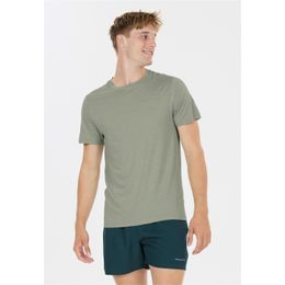 Funktionsshirt Endurance "Abdon", Herren, Gr. L, gr&uuml;n (natur), 95% Polyester, 5% Elasthan, unifarben, normal, Rundhals, Shirts Funktionsshirt, mit smartem 4-Wege-Stretch
