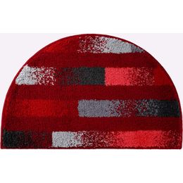 Badematte Grund Gr. 6, rot, grau, (50cm x 80cm ), 1 Stk., Badematten, Badematte