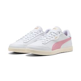 Sneaker Puma "VIKKY STAR", Damen, Gr. 37, Puma wei&szlig;, poised pink, Puma gold, Leder, unifarben, Schuhe Sneaker, f&uuml;r sportlichen Look im Alltag, mit Leder-Obermaterial