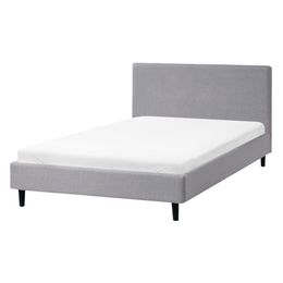 Beliani BETT mit Lattenrost 120/200 cm Grau Fitou