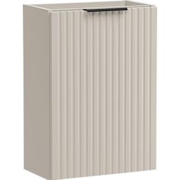 WASCHBECKENUNTERSCHRANK Niva h&auml;ngend mit Rillenfronten in Matt Kaschmir, 40/57/22 cm
