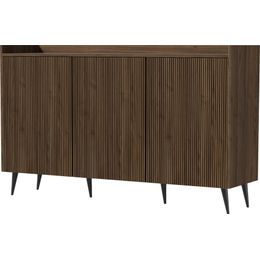 SIDEBOARD Arysa in Braun Walnuss Holzoptik 92/150/41 cm