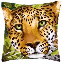Verachtert Kreuzstichkissen "Leopard"