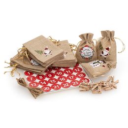 buttinette Adventskalender mit Jutes&auml;ckchen