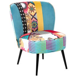 Beliani SESSEL Blau Voss