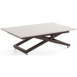 COUCHTISCH Axen h&ouml;henverstellbar ausziehbar, Kaschmir 120-160/80/38-75 cm