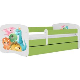 KINDERBETT Emily mit Schublade und Matratze, Gr&uuml;n 80x160 cm