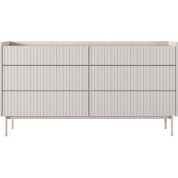 KOMMODE Nolle in Beige & Scandi Eiche 153/82/38 cm