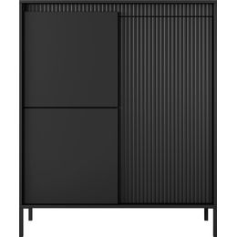 HIGHBOARD Cindy in Schwarz 104/123/40 cm