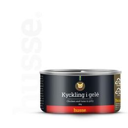 husse 48 Dosen Set H&uuml;hnchen in Gelee je 80 g | Glutenfreie Erg&auml;nzungsmahlzeit
