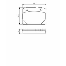 Bosch Bremsbelagsatz, Scheibenbremse 0986494568 f&uuml;r Fiat LADA