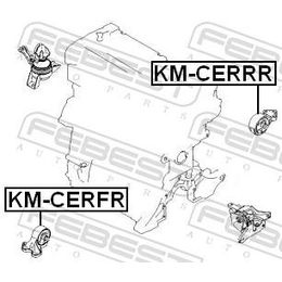 FEBEST Lagerung, Motor kmcerrr hinten f&uuml;r HYUNDAI