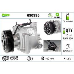 Valeo Kompressor, Klimaanlage 690995 f&uuml;r DACIA