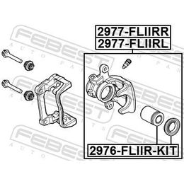 FEBEST Bremssattel 2977fliirl Hinterachse links f&uuml;r LAND ROVER