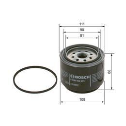 Bosch Kraftstofffilter f026402273 Anschraubfilter 86mm f&uuml;r DAF Volvo GMC RENAULT VW AGRALE