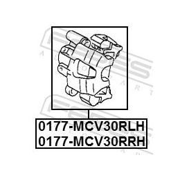 FEBEST Bremssattel 0177mcv30rlh Hinterachse links f&uuml;r TOYOTA
