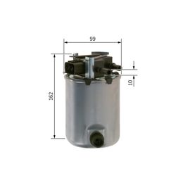 Bosch Kraftstofffilter f026402201 mit Wassersensor 161,5mm f&uuml;r NISSAN