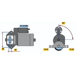 Bosch Starter 0986021351 f&uuml;r Ford JAGUAR