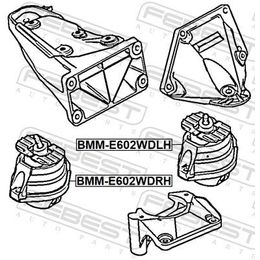FEBEST Lagerung, Motor bmme602wdlh links f&uuml;r BMW
