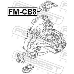 FEBEST Lagerung, Motor fmcb8 vorne links f&uuml;r Ford Volvo