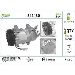 Valeo Kompressor, Klimaanlage NEW ORIGINAL PART 813189 f&uuml;r Peugeot NAZA (DF-PSA) Citro&euml;n