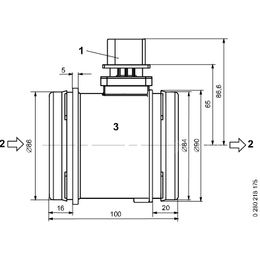 Bosch Luftmassenmesser 0280218175 f&uuml;r Audi