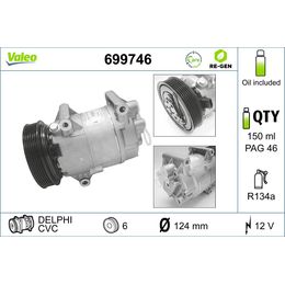 Valeo Kompressor, Klimaanlage AUSTAUSCHTEIL 699746 f&uuml;r NISSAN RENAULT