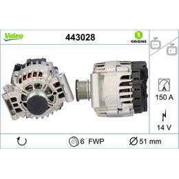 Valeo Generator NEW ORIGINAL PART 443028 f&uuml;r DS Peugeot